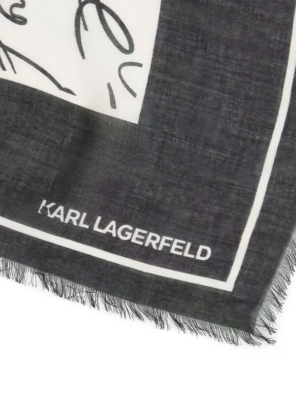 Karl Lagerfeld K/essential Scribble Scarf