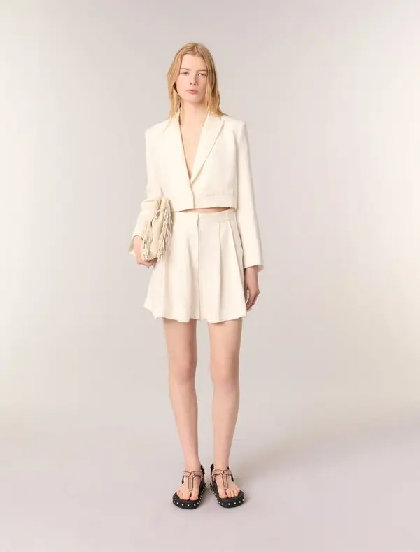 Maje Cropped Suit Jacket