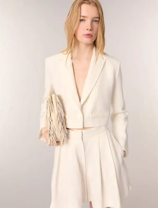 Maje Cropped Suit Jacket