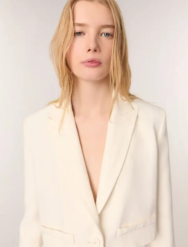 Maje Cropped Suit Jacket