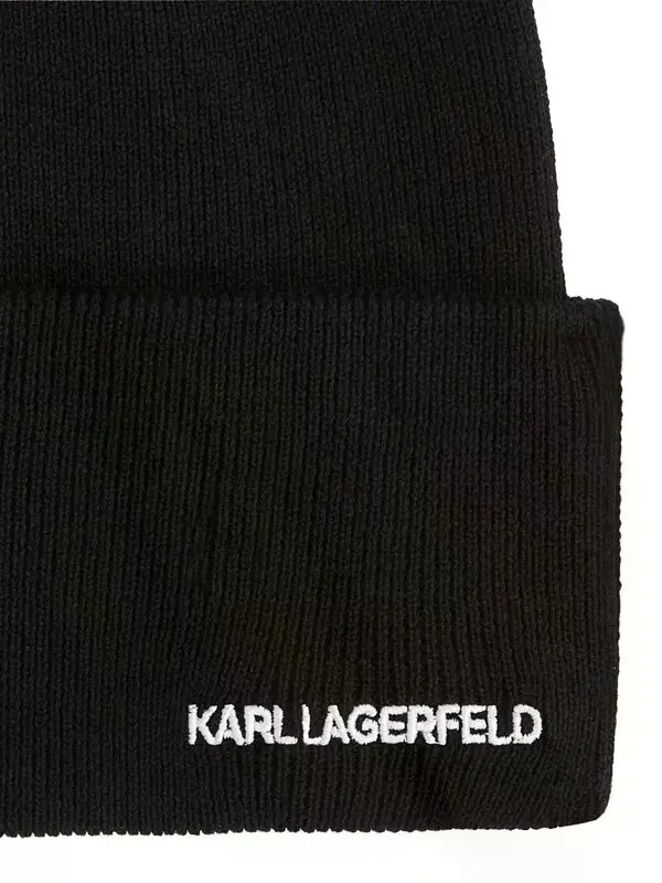 Karl Lagerfeld Ikon Pins Beanie