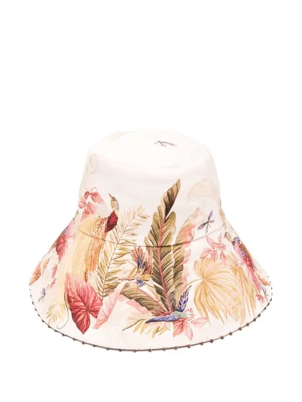 Zimmermann Printed Bucket Hat - Neutrals