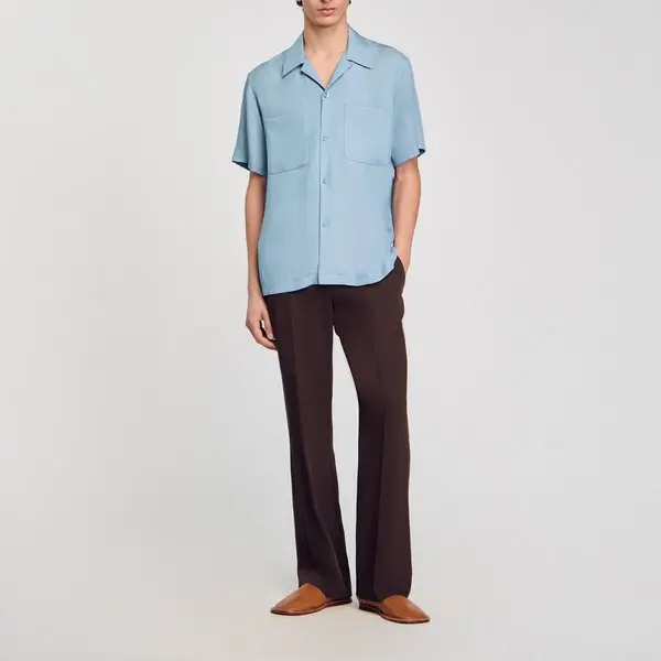 Sandro Short-sleeved Shirt - Chambray