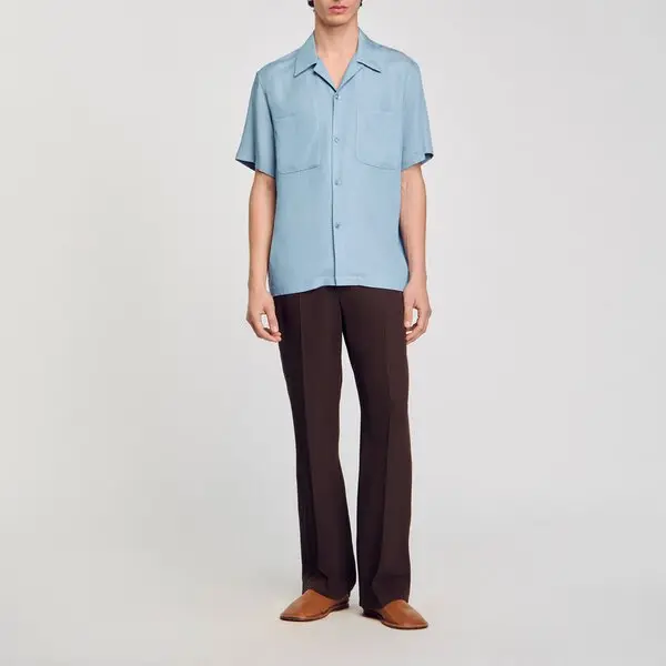 Sandro Short-sleeved Shirt - Chambray