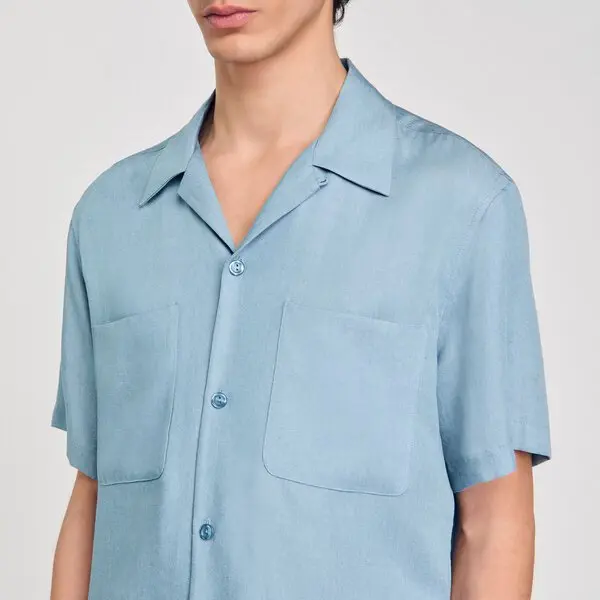 Sandro Short-sleeved Shirt - Chambray