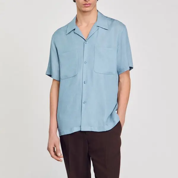 Sandro Short-sleeved Shirt - Chambray