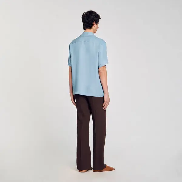 Sandro Short-sleeved Shirt - Chambray