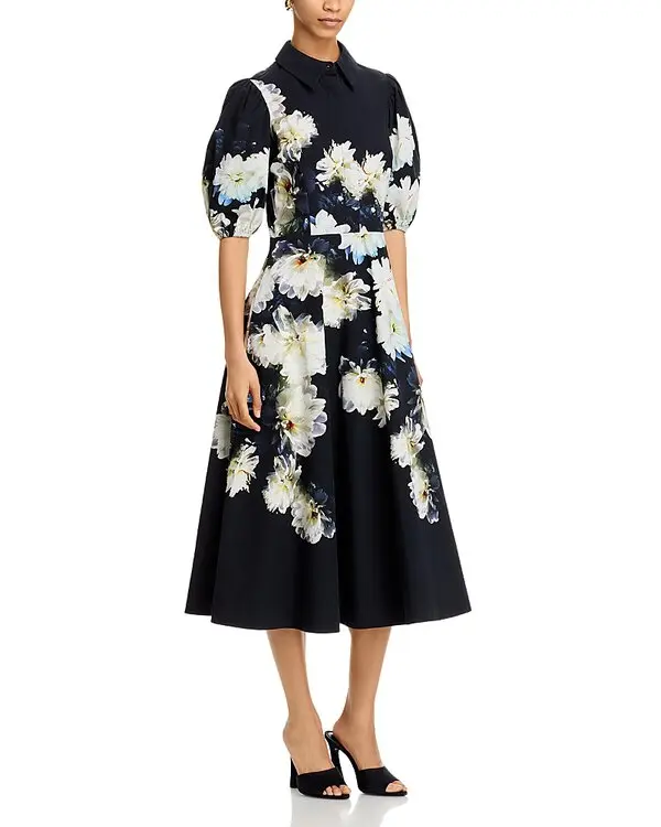 Rickie Freeman For Teri Jon Cotton Shirt Dress