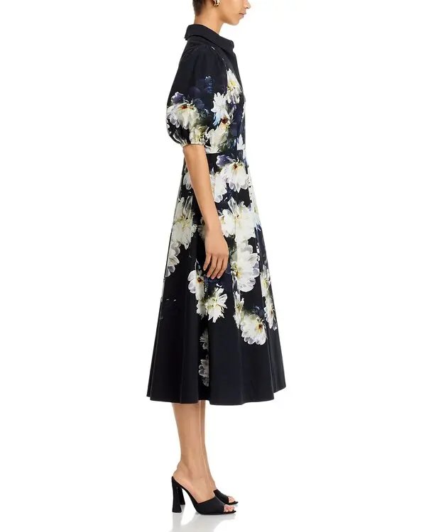 Rickie Freeman For Teri Jon Cotton Shirt Dress