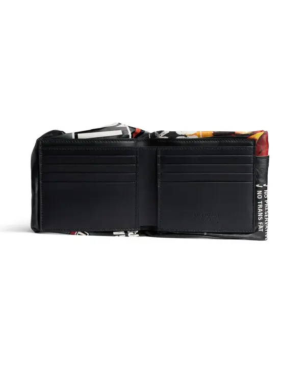BALENCIAGA CHIPS スクエア フォールデッドウォレット ブラック Balenciaga Chips Squared Folded Wallet - Black | Editorialist