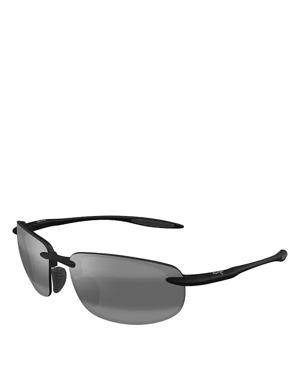 Maui Jim Hookipa Rectangle Sunglasses - Matte Black
