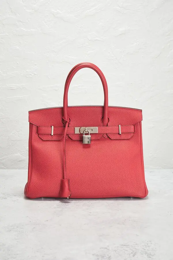 Hermès Togo Birkin 30 Handbag - Rouge Casaque