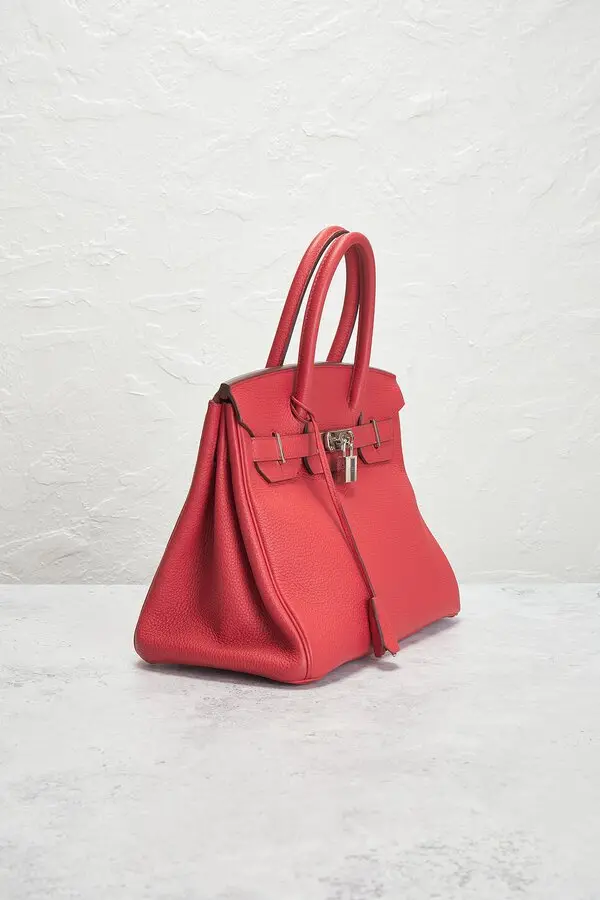 Hermès Togo Birkin 30 Handbag - Rouge Casaque