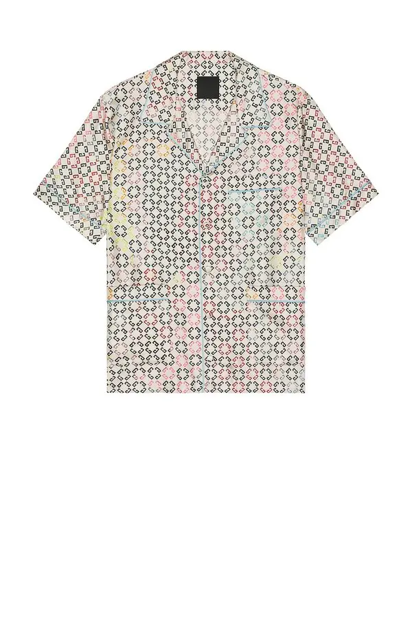 Givenchy Pyjama Short Sleeve Shirt In Beige - Multicolored