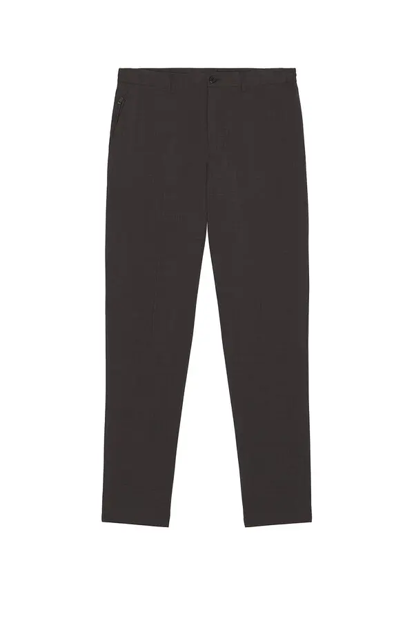Theory Motion Wool Curtis Pant - Brownwood Melange