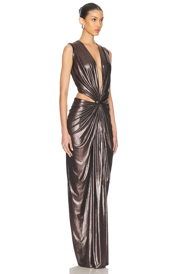 SID NEIGUM Floor Length Knot Dress