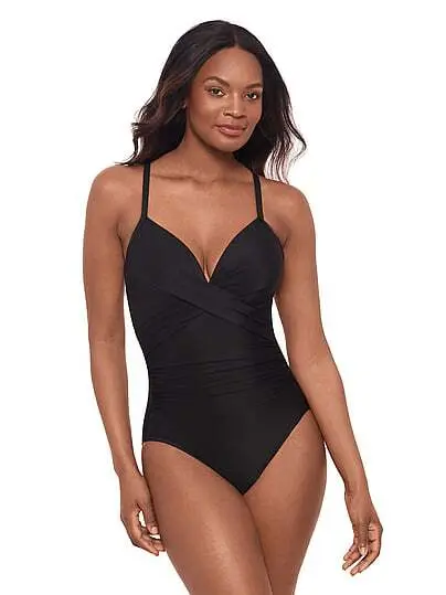 Victoria's Secret Miraclesuit Captivate One-piece Swimsuit - Black