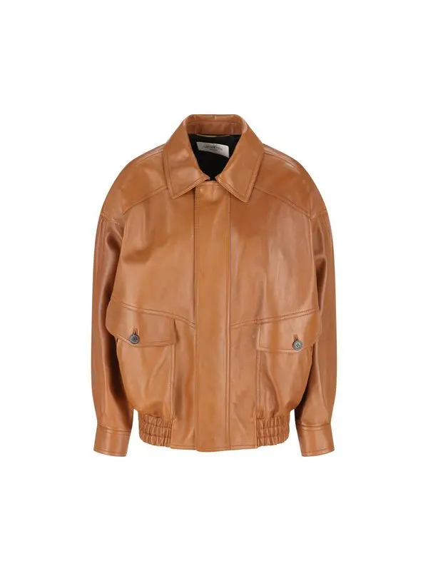 Saint Laurent Teddy Raglan Jacket - Marron Senois