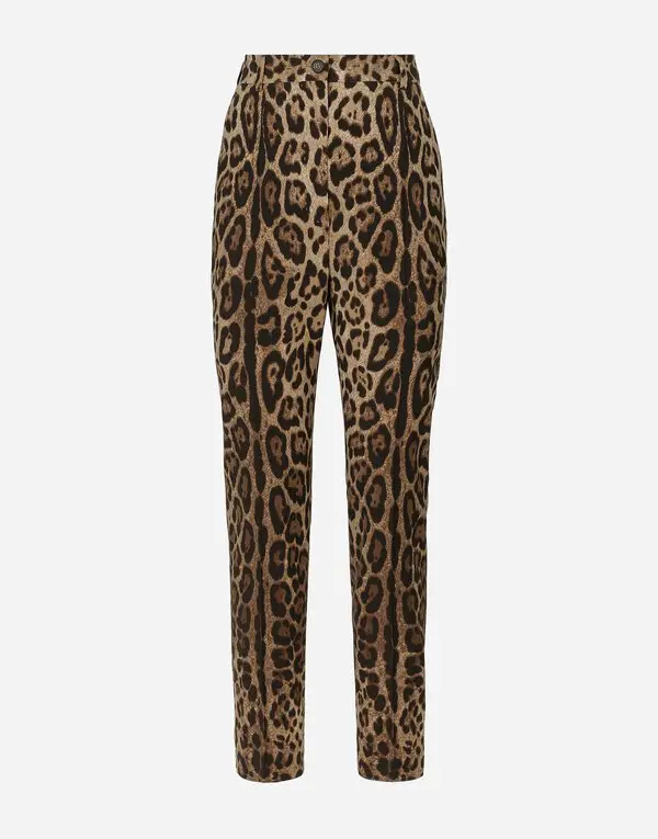 Dolce & Gabbana Leopard-print Wool Pants - Animal Print
