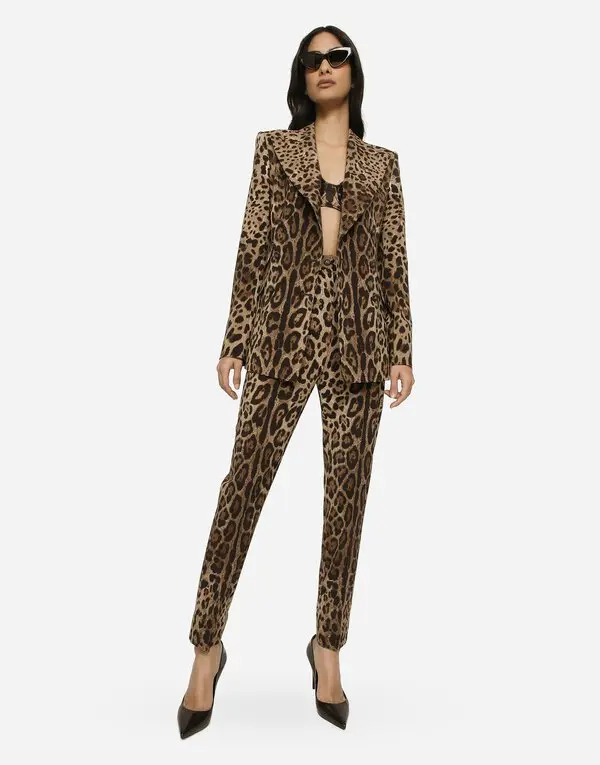 Dolce & Gabbana Leopard-print Wool Pants - Animal Print