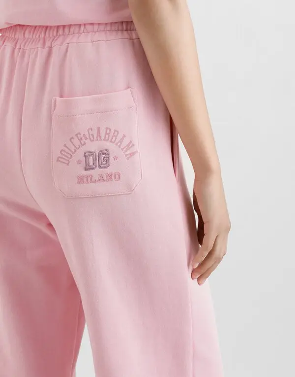 Dolce & Gabbana Jersey Jogging Pants With Dg Logo Embroidery