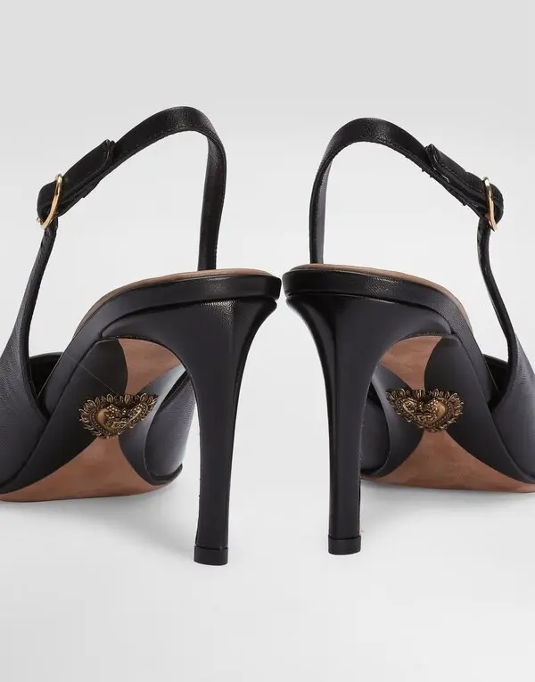Dolce & Gabbana Goatskin Slingbacks - Black