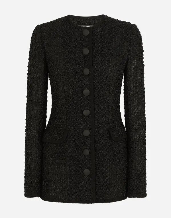 Dolce & Gabbana Single-breasted Tweed Jacket