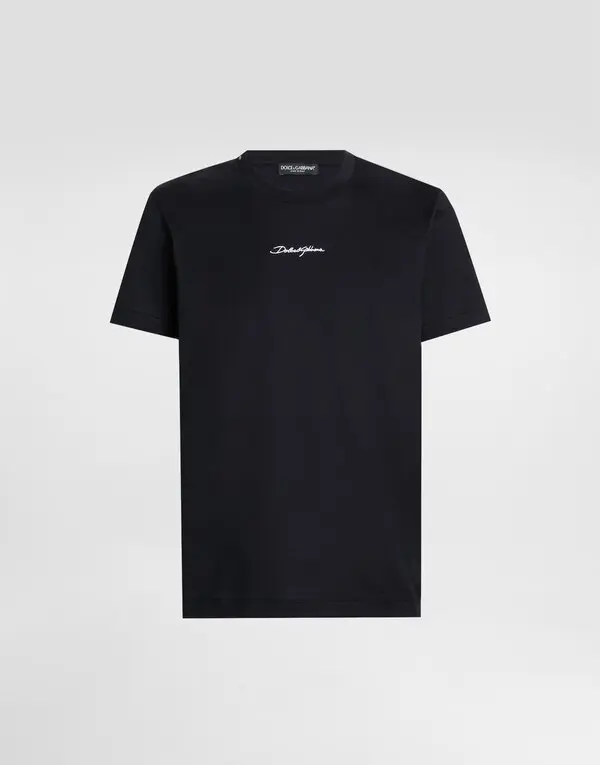 Dolce & Gabbana Cotton T-shirt With Embroidered Patch