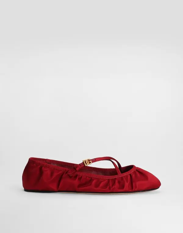Dolce & Gabbana Vally Ballerina Shoes - Red | Editorialist