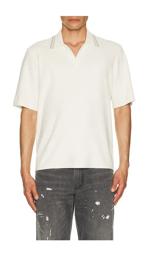 Rag & Bone Rib Johnny Polo In Cream