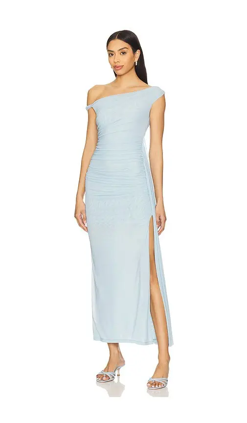 Bardot Layana Asymmetrical Dress - Light Blue