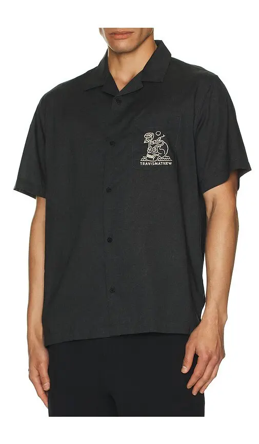 Travis Mathew Lost Cave Shirt In Black