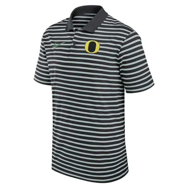 Nike Oregon Ducks Primetime Victory Striped Dri-fit College Polo - Black