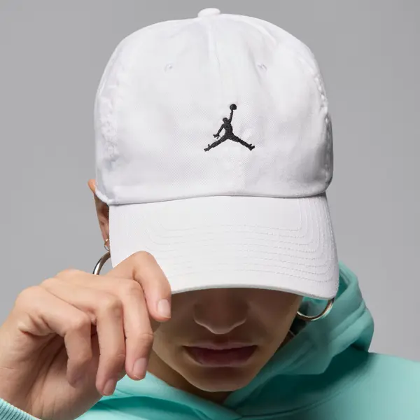 JORDAN Curved-bill Hat - White