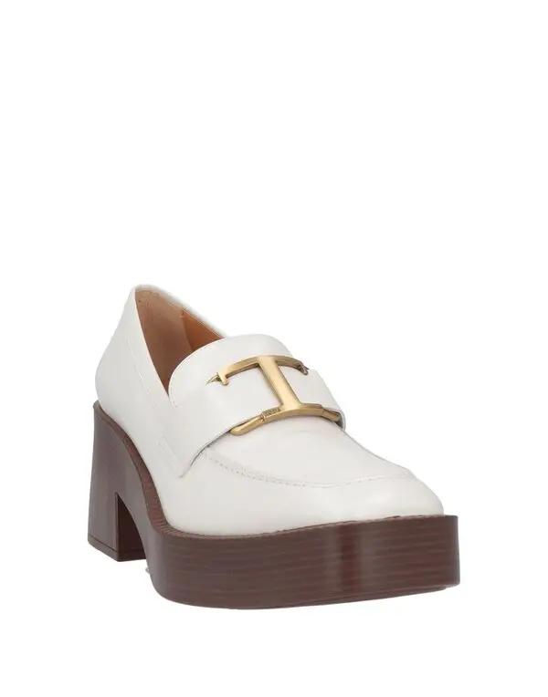 TOD'S Calfskin Loafers With Embellishments