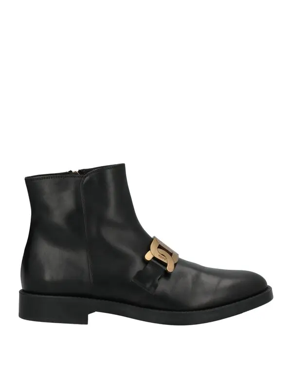 TOD'S Ankle Boots In Calfskin With Appliqués