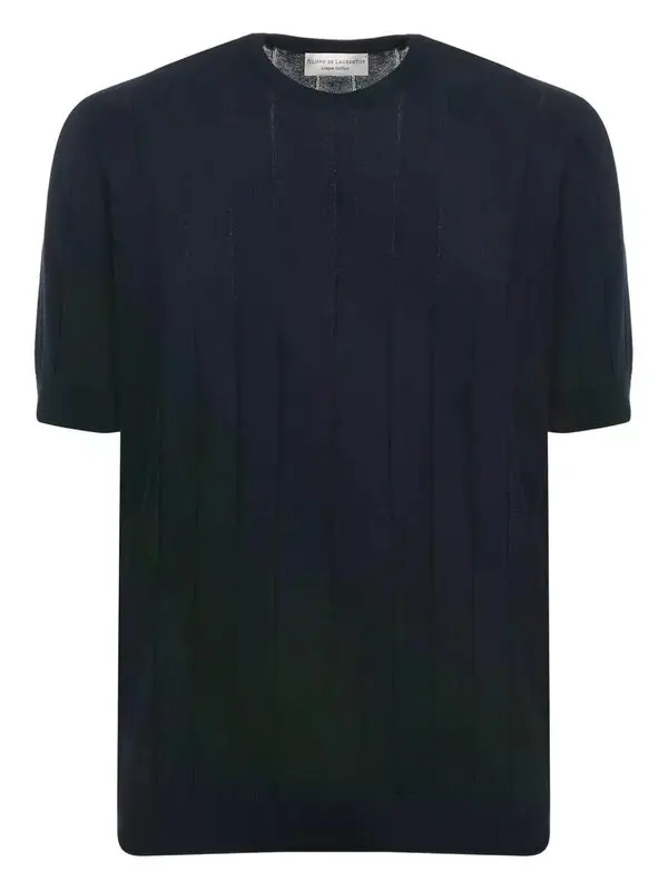 FILIPPO DE LAURENTIIS Ribbed-knit T-shirt