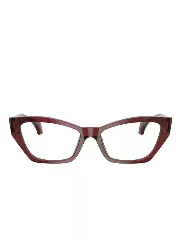 Versace Cat-eye Frame Glasses - Red