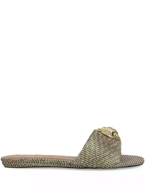 Kurt Geiger Kensington Embellished Slide Sandals - Neutrals