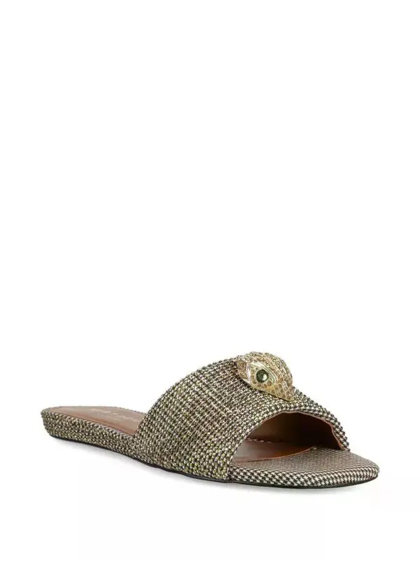 Kurt Geiger Kensington Embellished Slide Sandals - Neutrals