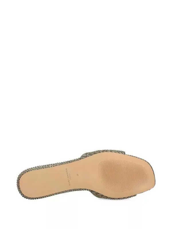 Kurt Geiger Kensington Embellished Slide Sandals - Neutrals