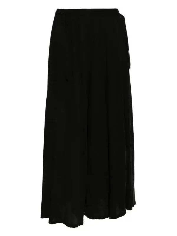 Yohji Yamamoto Gathered Cotton Trousers