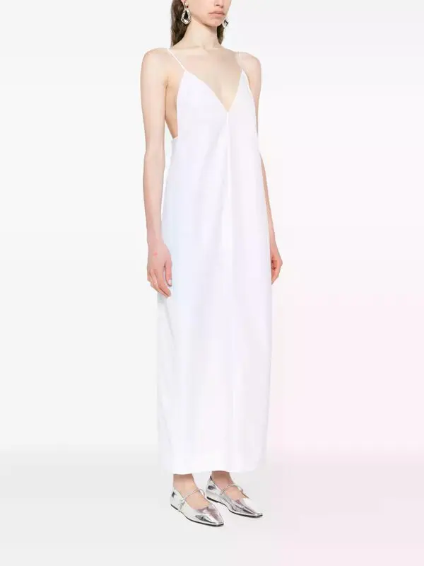 Khaite Tulula Midi Dress - White