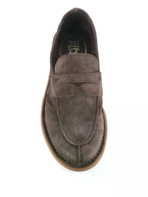 Alexander Hotto Made In Italy Brown‎ Men Suede Penny Loafers Designer Sz 41 US 8 Alexander Hotto - Moccasins - Tunisi – Merci Paris main image 4