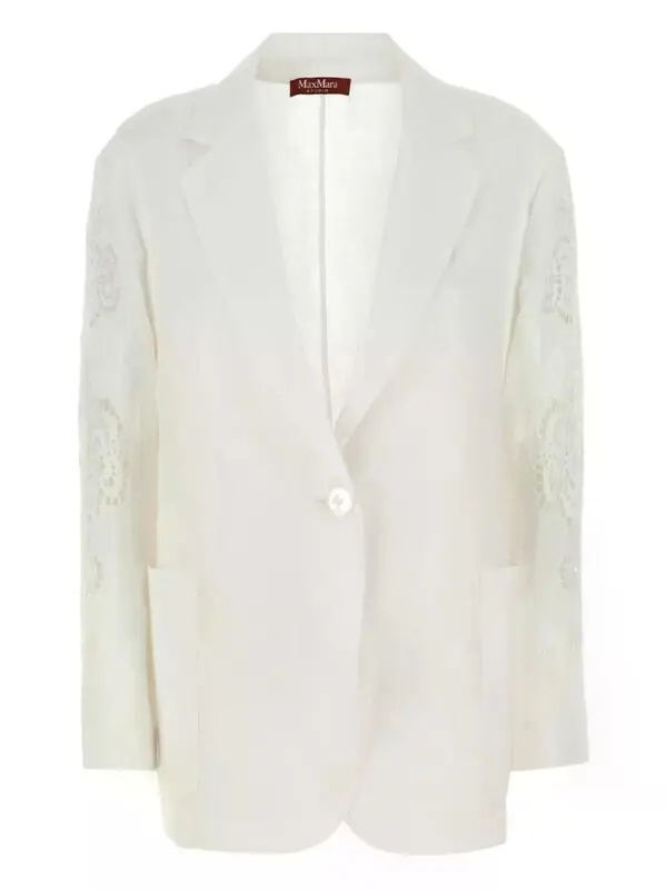 Max Mara Angizia Embroidered-sleeve Blazer