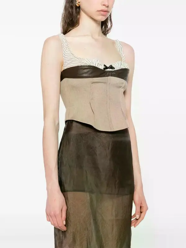 ELENA VELEZ Corset-style Top
