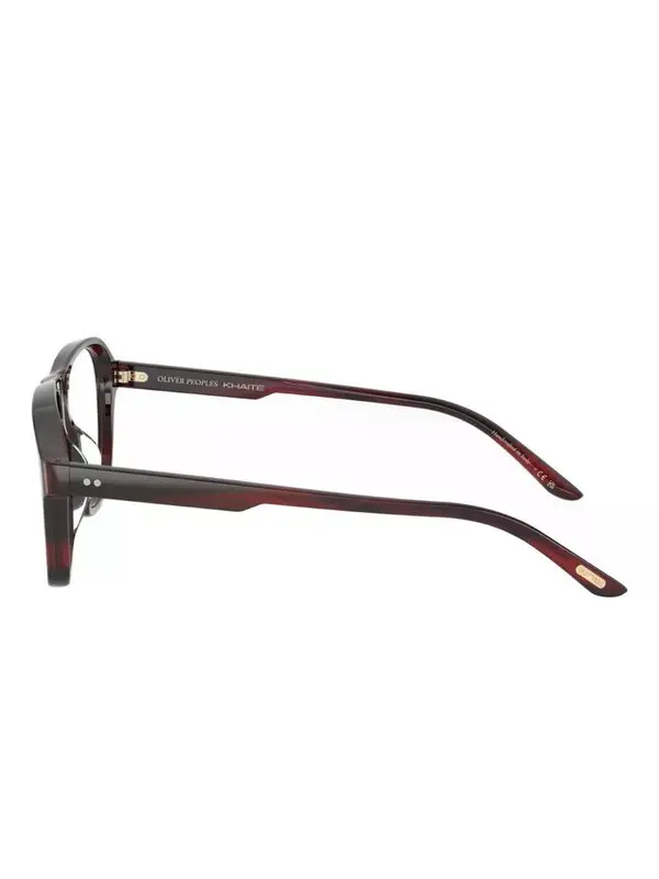 Oliver Spencer Navigator Eyeglasses - Red