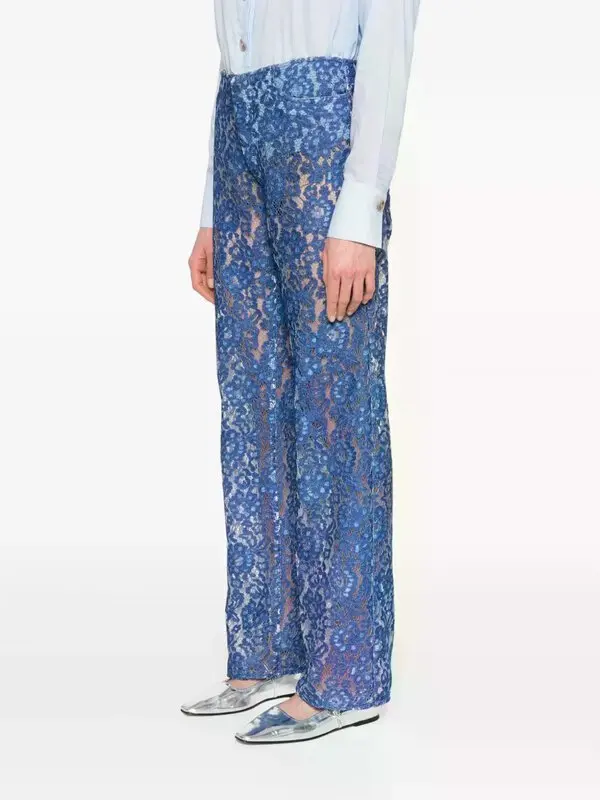 RAME Floral-lace Trousers