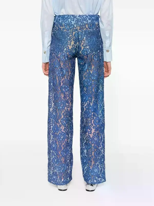 RAME Floral-lace Trousers