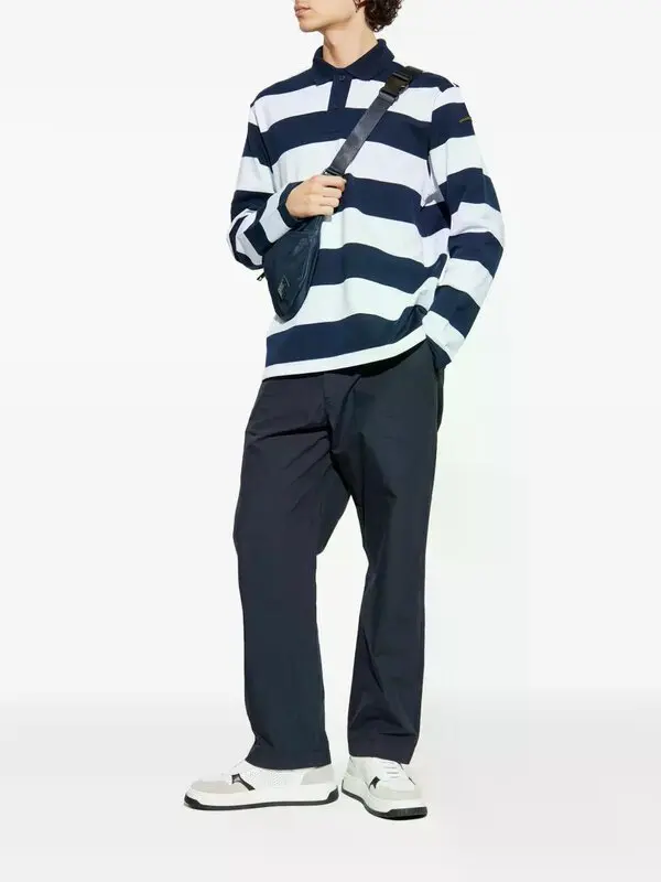 Paul & Shark Striped Long-sleeve Polo Shirt
